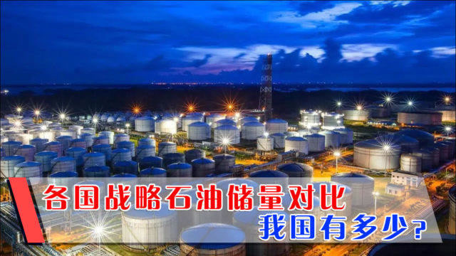 各国石油储备对比:美国9100万吨,日本8000万吨,我国呢?