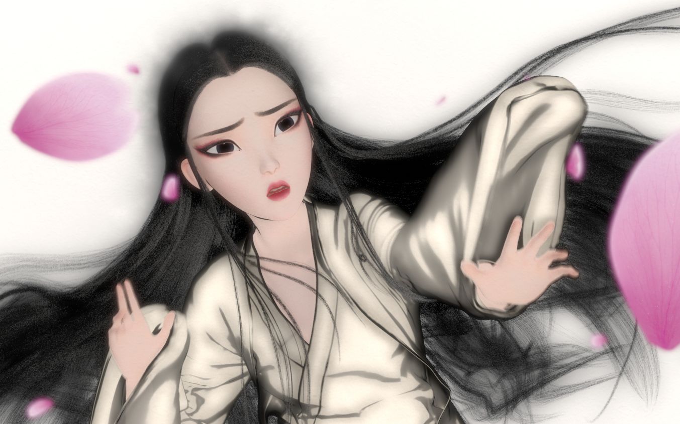 国产动画的又一标志性片段《白蛇:缘起》曝“水墨”片段