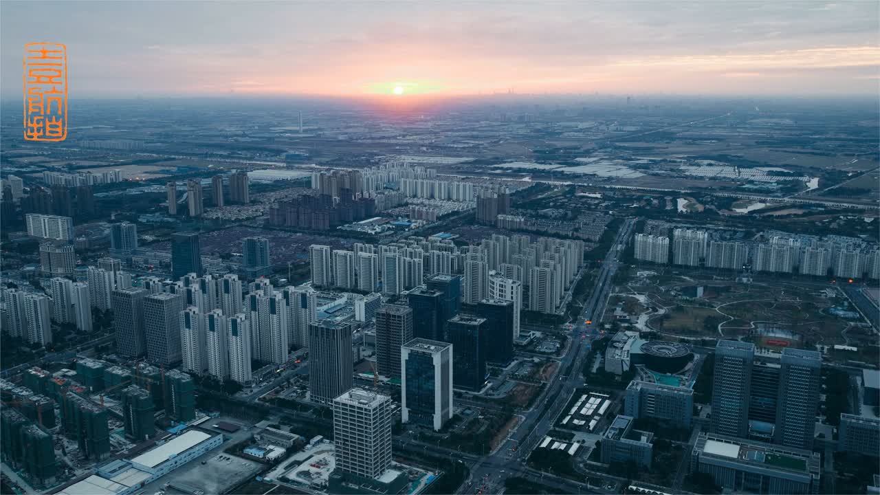 离上海最近的城市,最具幸福感的城市,江苏省太仓市航拍