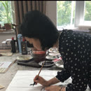 姐妹写意花鸟画 