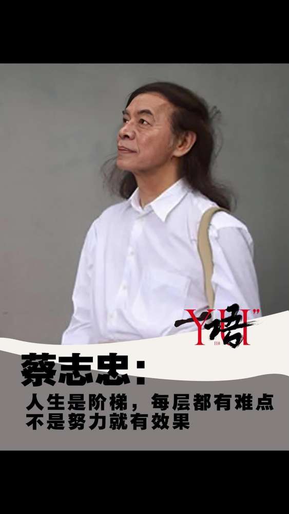 一语|蔡志忠:人生也就像阶梯,不是努力就会有效果 蔡志忠漫画