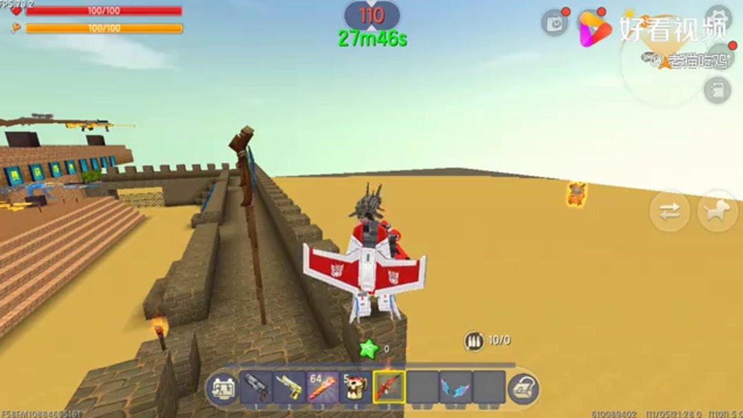 迷你世界变形金刚故事:变形金刚在沙漠挑战僵尸军团