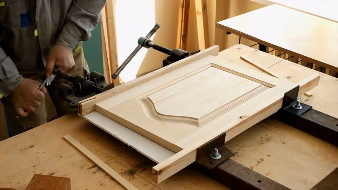 实木橱柜门板制作方法 榫合刀具使用教程