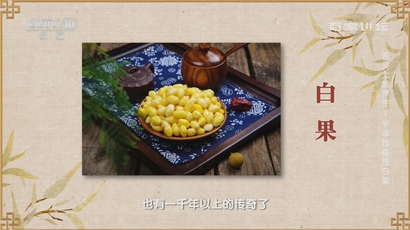 [百家讲坛]舌尖上的养生 1 千年传奇是白果 白果食疗的作用