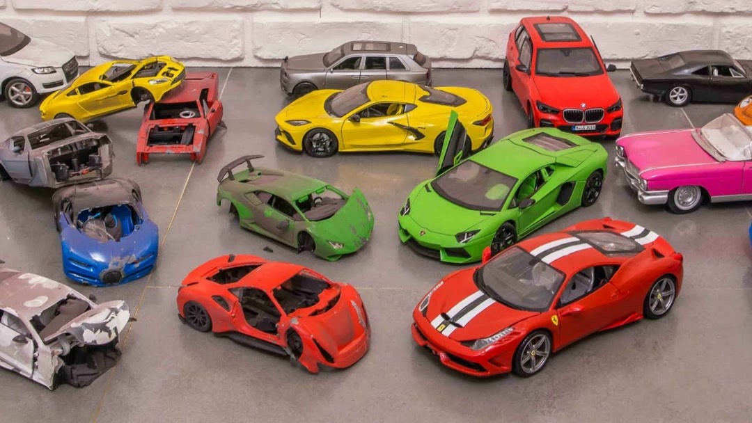 小哥痴迷模型车,修复大量玩具车,多到数不清!