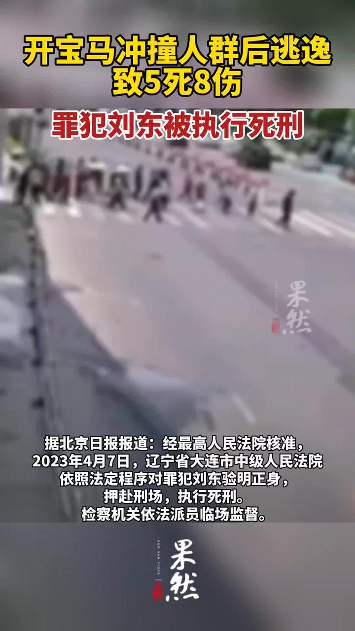 大连轿车撞人案主犯被执行死刑