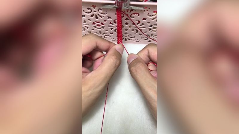 编织红绳包硬币教程二你会了吗
