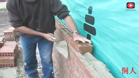 在农村这样砌墙砖,一个月至少能挣一万