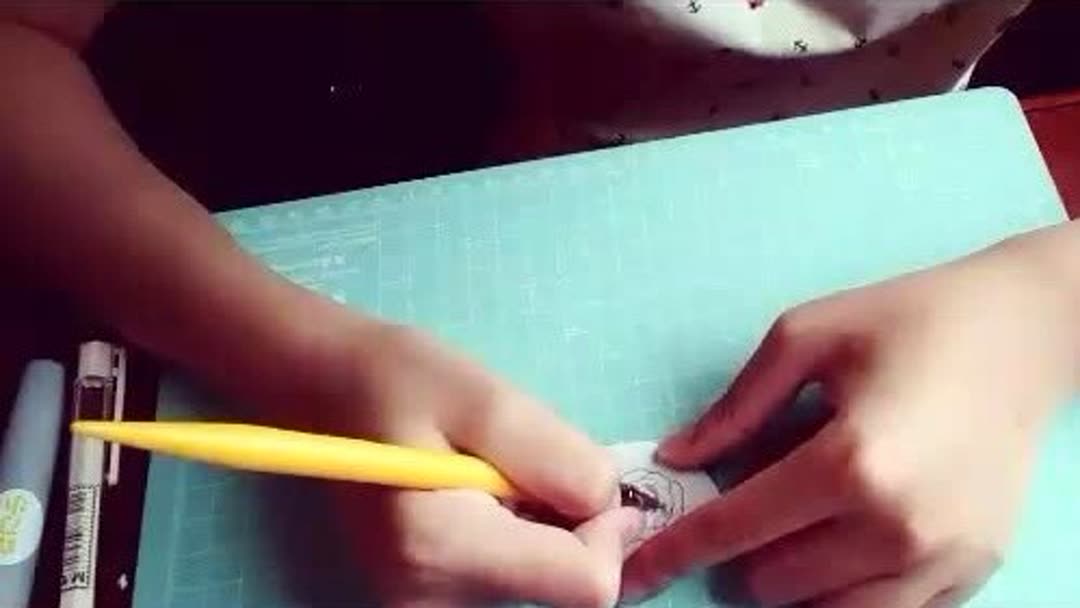 橡皮章玫瑰花留白教程