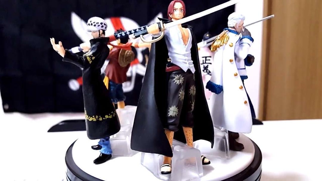航海王 动漫动画 玩具手办模型 开箱6个 路飞的亲人手办
