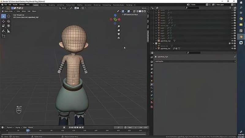[#21]Blender 3.0角色建模教程-Retopology 02