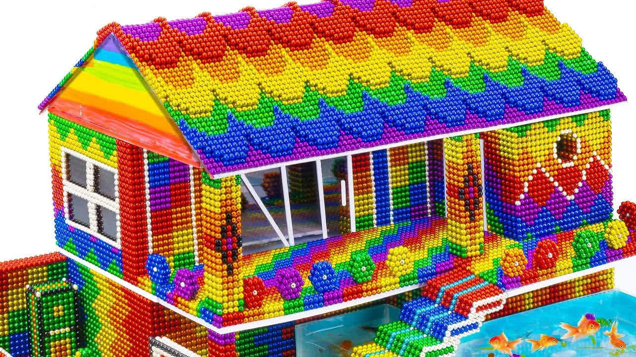 少儿玩具:如何用巴克球建立迷你现代房子模型