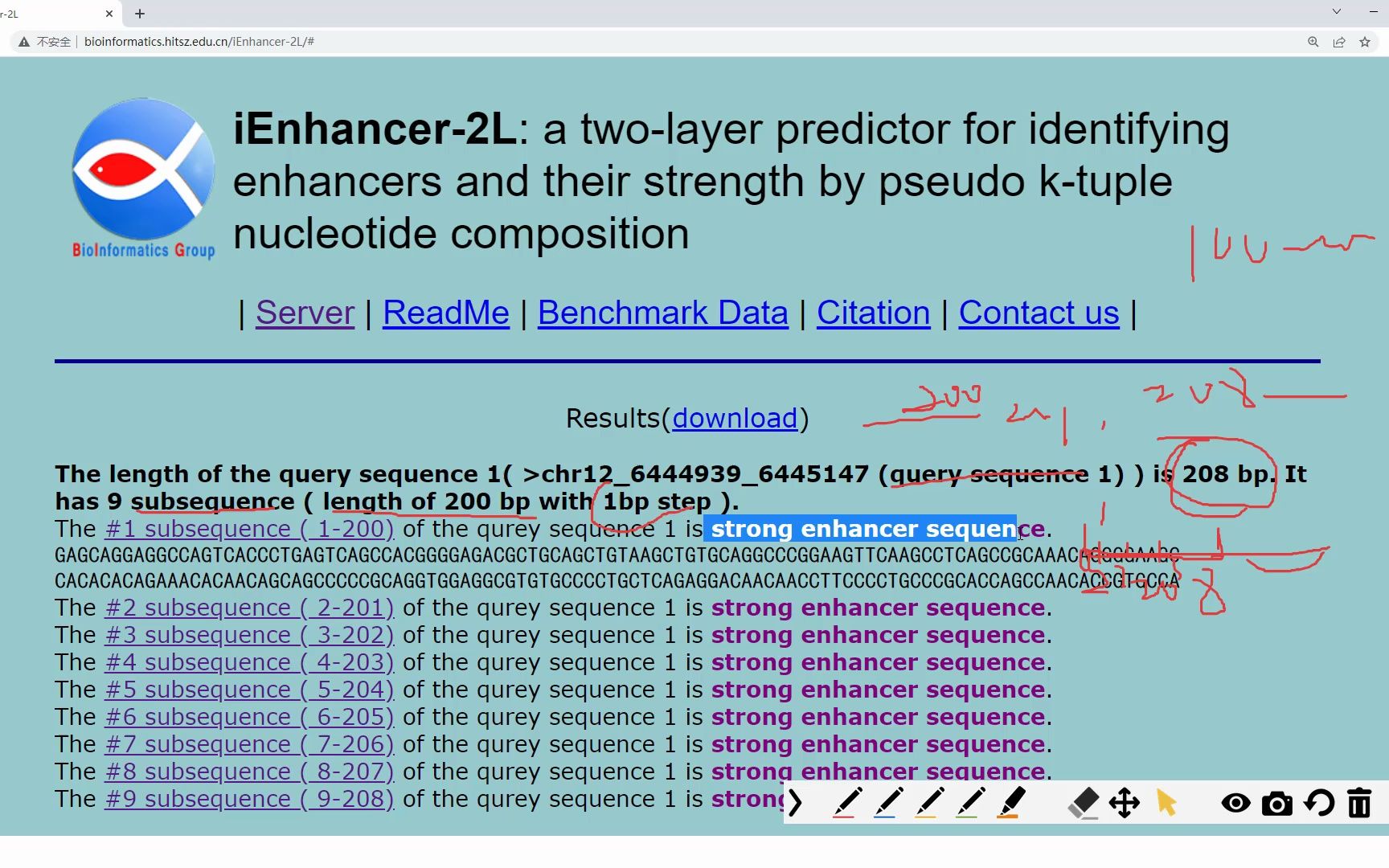 8.6 增强子序列数据集