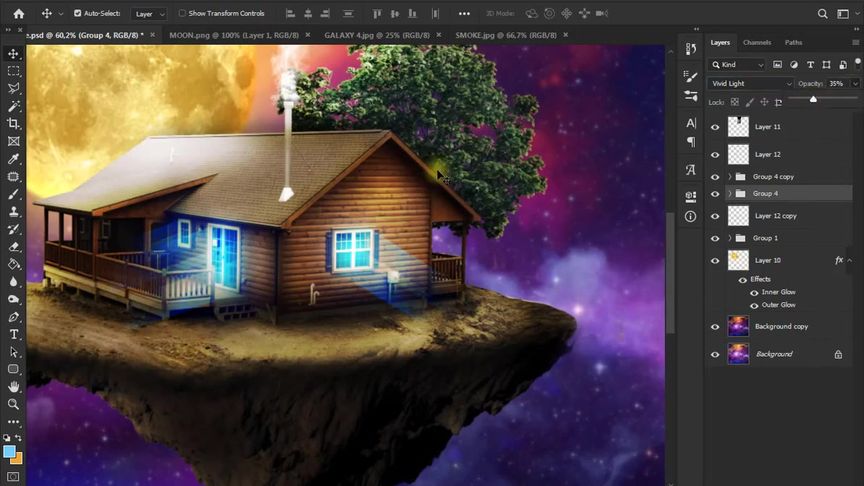 W20017.用ps制作一个浮动房屋