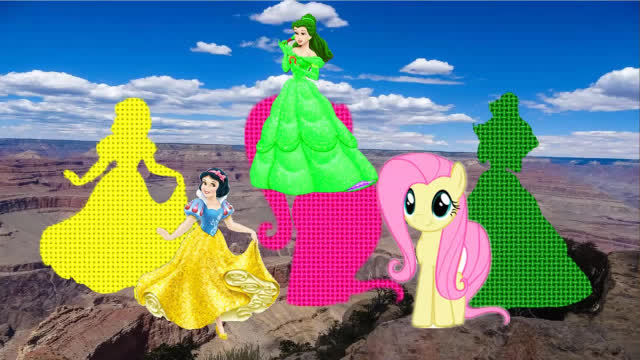 芭比公主和小马宝莉拼图游戏,婴幼儿早教卡通动画视频