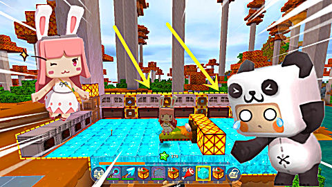 迷你世界之小晓历险记 第158集 百倍生存!生存富裕就是好,地板都可以...