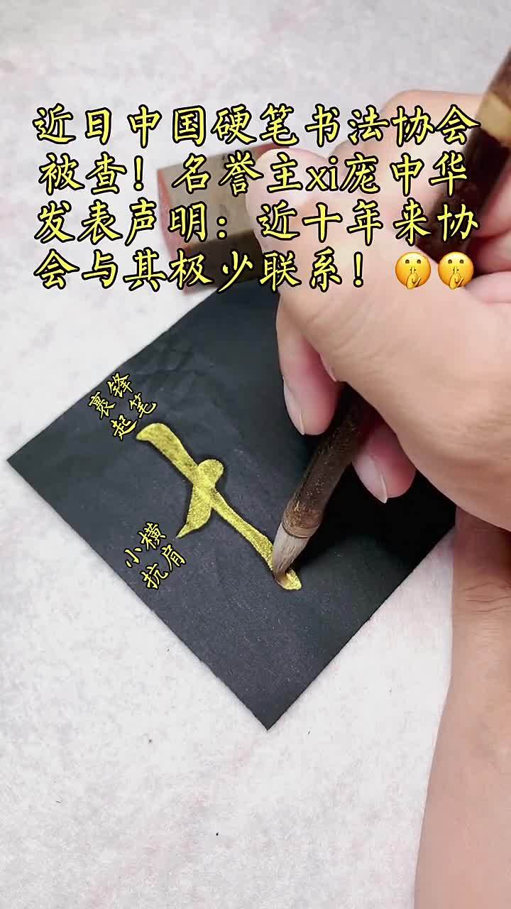 庞中华的字你认可吗书法传统文化才艺