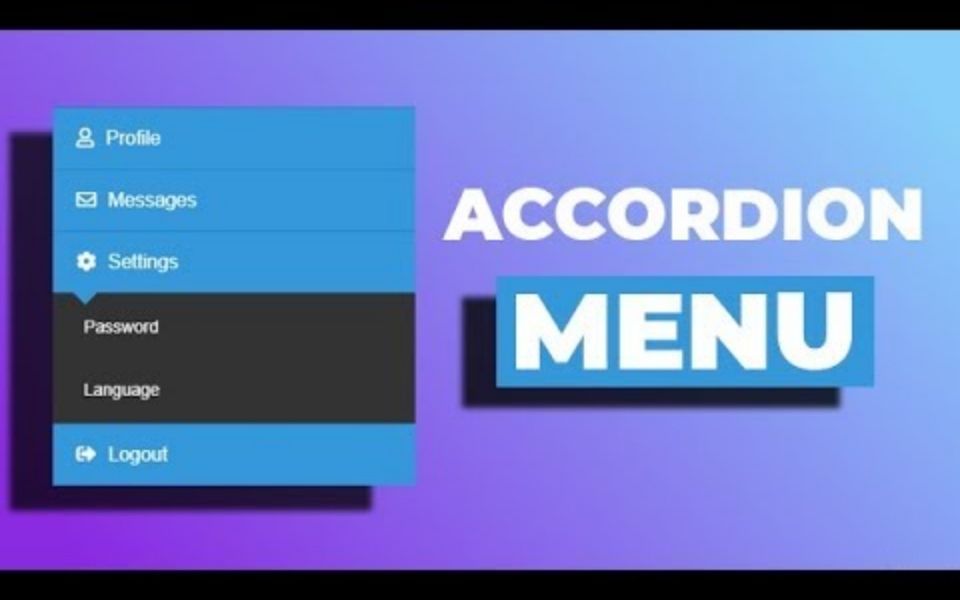 CSS | 高逼格的手风琴菜单栏