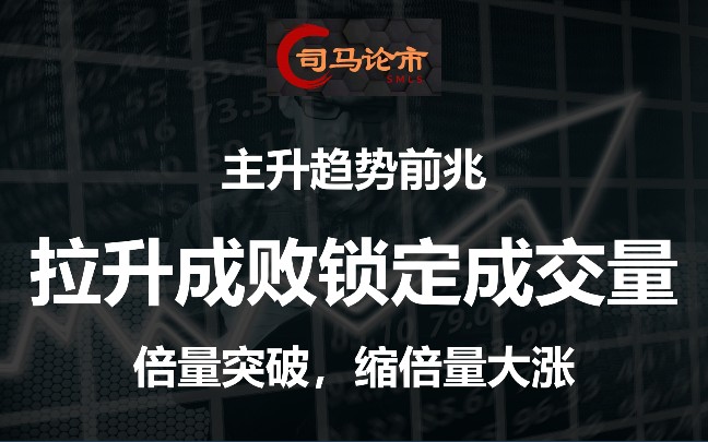 股价大涨模型,突破新高要倍量,主升启动成败在于缩倍量!
