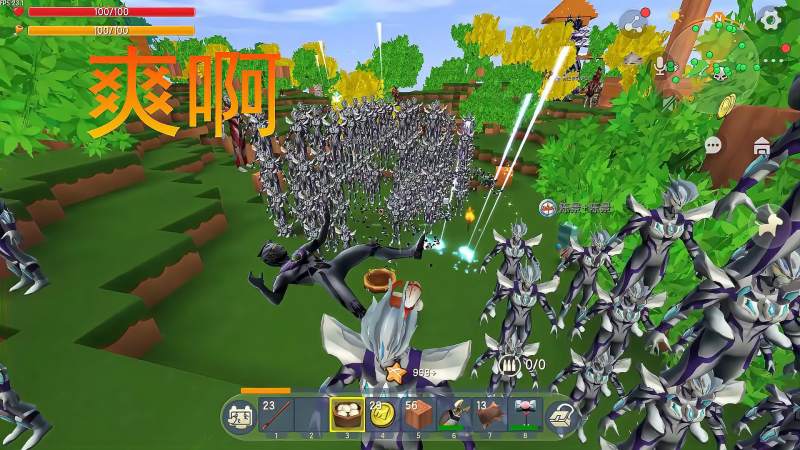 迷你世界:无限子弹打无限赛罗,爽啊