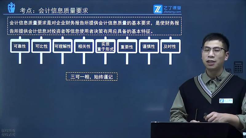 2023周周老师《初级会计实务》精讲:第一章03会计信息质量要求