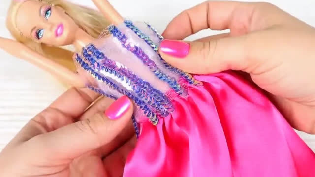 为芭比娃娃制作服装,漂亮的裙子要如何制作