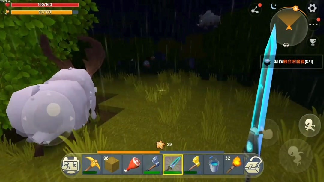 迷你世界冒险模式:野人们太嚣张了必须给它们上一课了