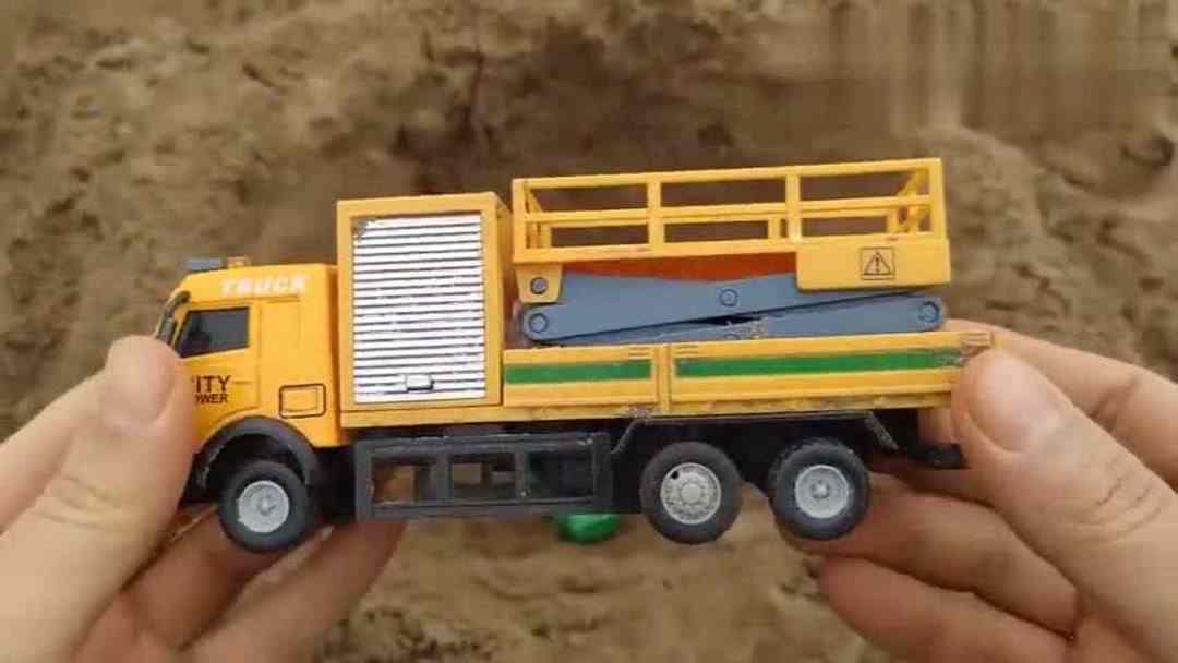 儿童用汽车和建筑玩具垃圾车起重机!