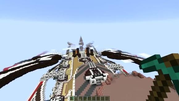 我的世界宇宙飞船进入宏伟壮观的宇宙飞船参观