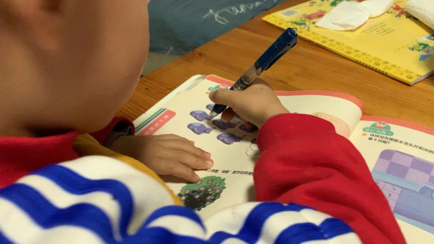 哄两个娃学习单双数,可是太费劲了ߘ