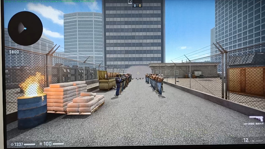 csgo fps benchmark七彩虹rtx3080ti ad oc帧数测试,进烟雾帧数真稳