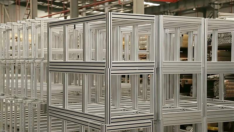 工业铝型材框架自动化设备支架机柜洁净房工作台围栏定制