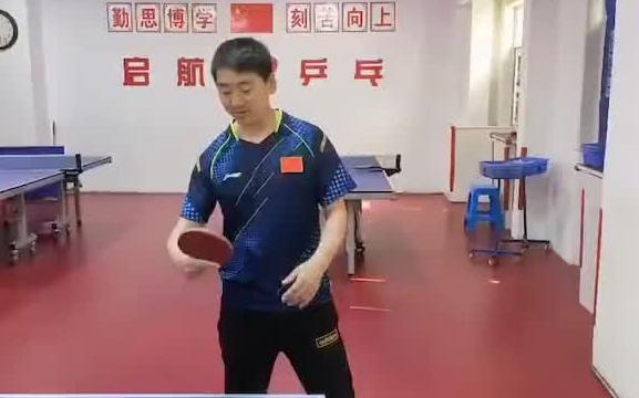 乒乓球握拍姿势