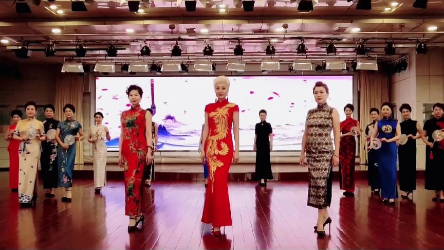 宁夏旗袍协会#旗袍 #女性魅力 #中老年模特 #致敬芳华