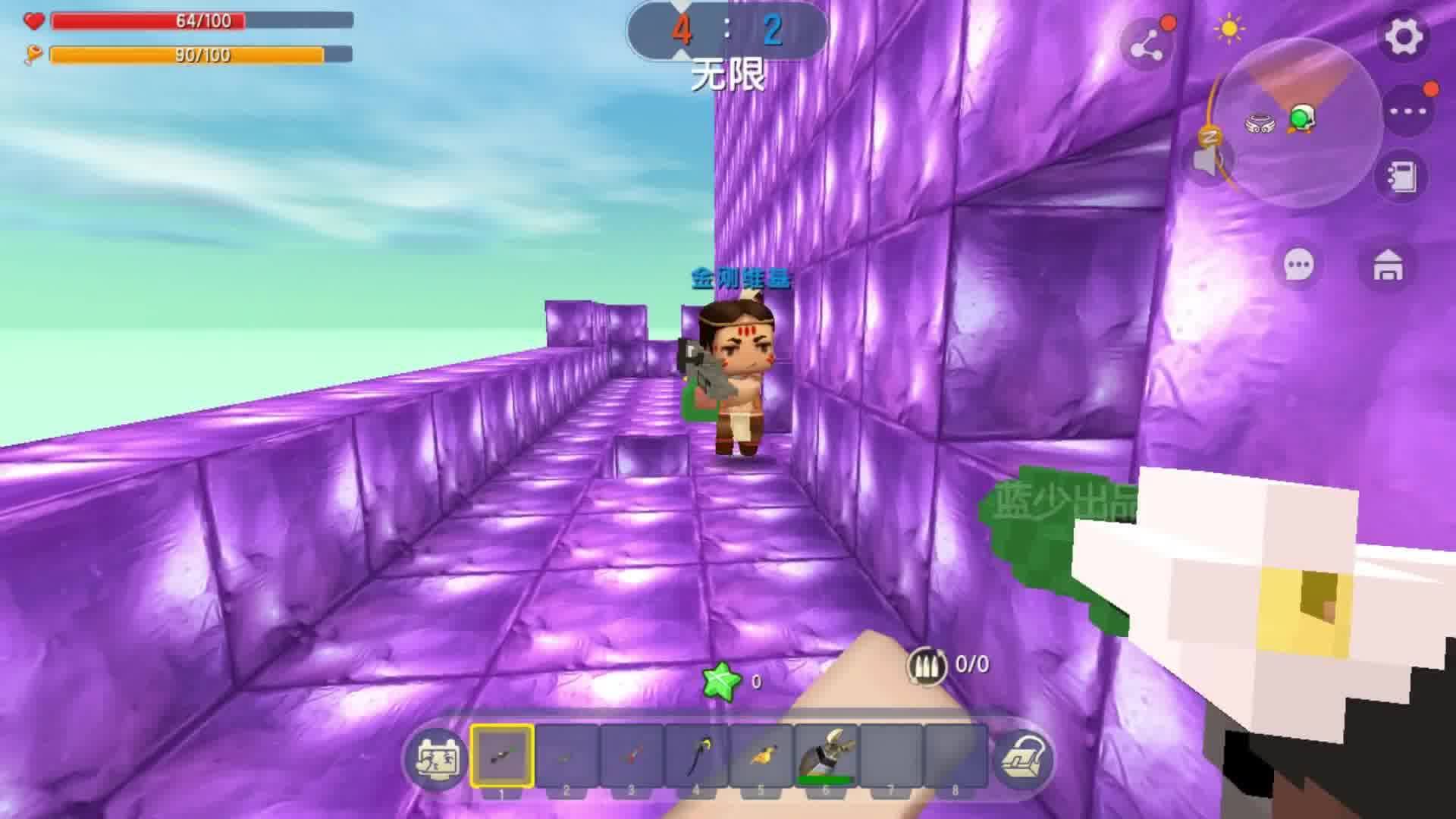 迷你世界:火箭筒大战,也不知道对手咋滴了,就爱往我家跑!