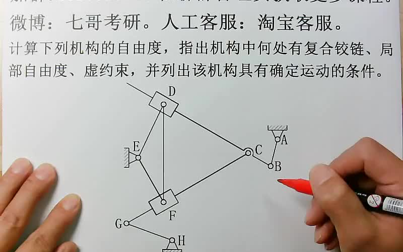 湖南科技大学机械原理押题班试听课(七哥考研)