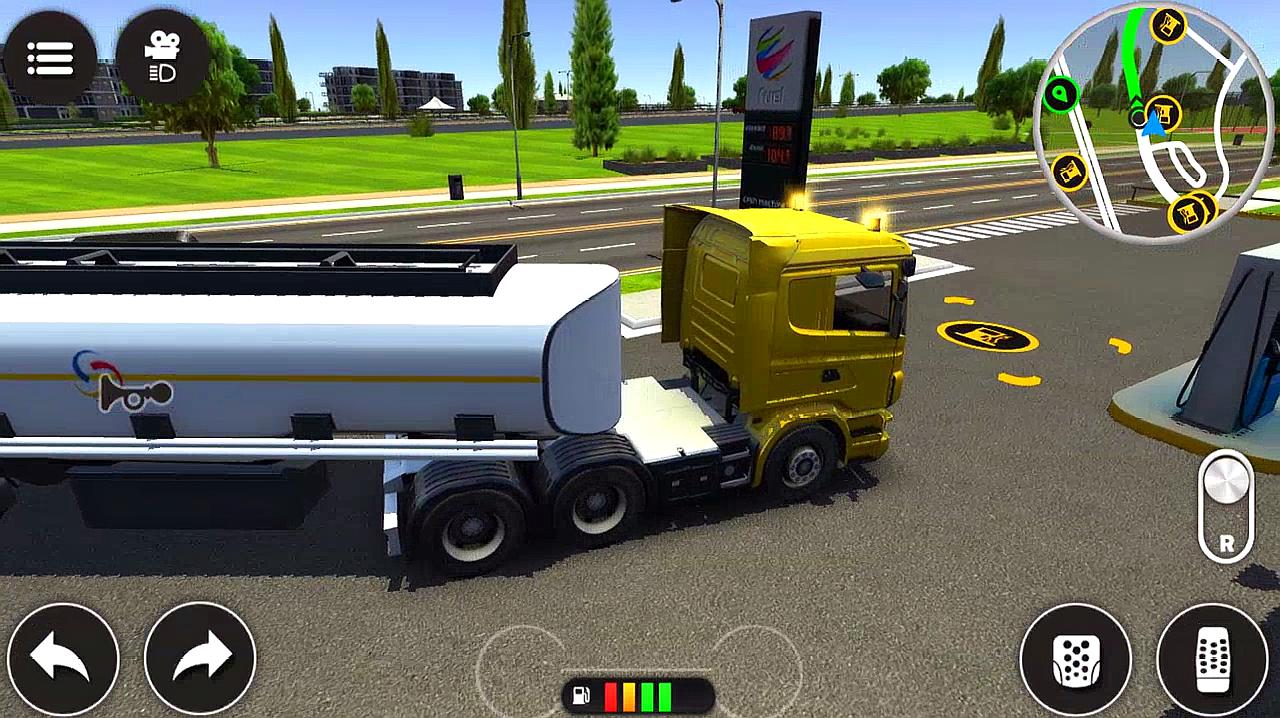 模拟驾驶,油罐车给加油站输送燃油