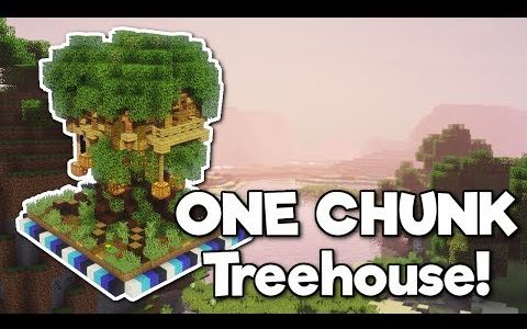 【Pixlriffs | 教程】One Chunk Tree House一区块建筑:树屋