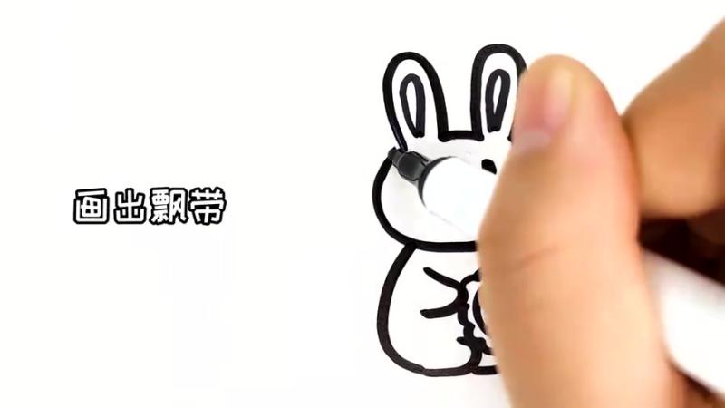 漂亮又可爱的玉兔 跟可乐姐姐一起来画吧