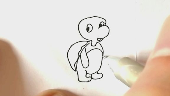 简笔画—小乌龟,一分钟画出简单可爱小乌龟