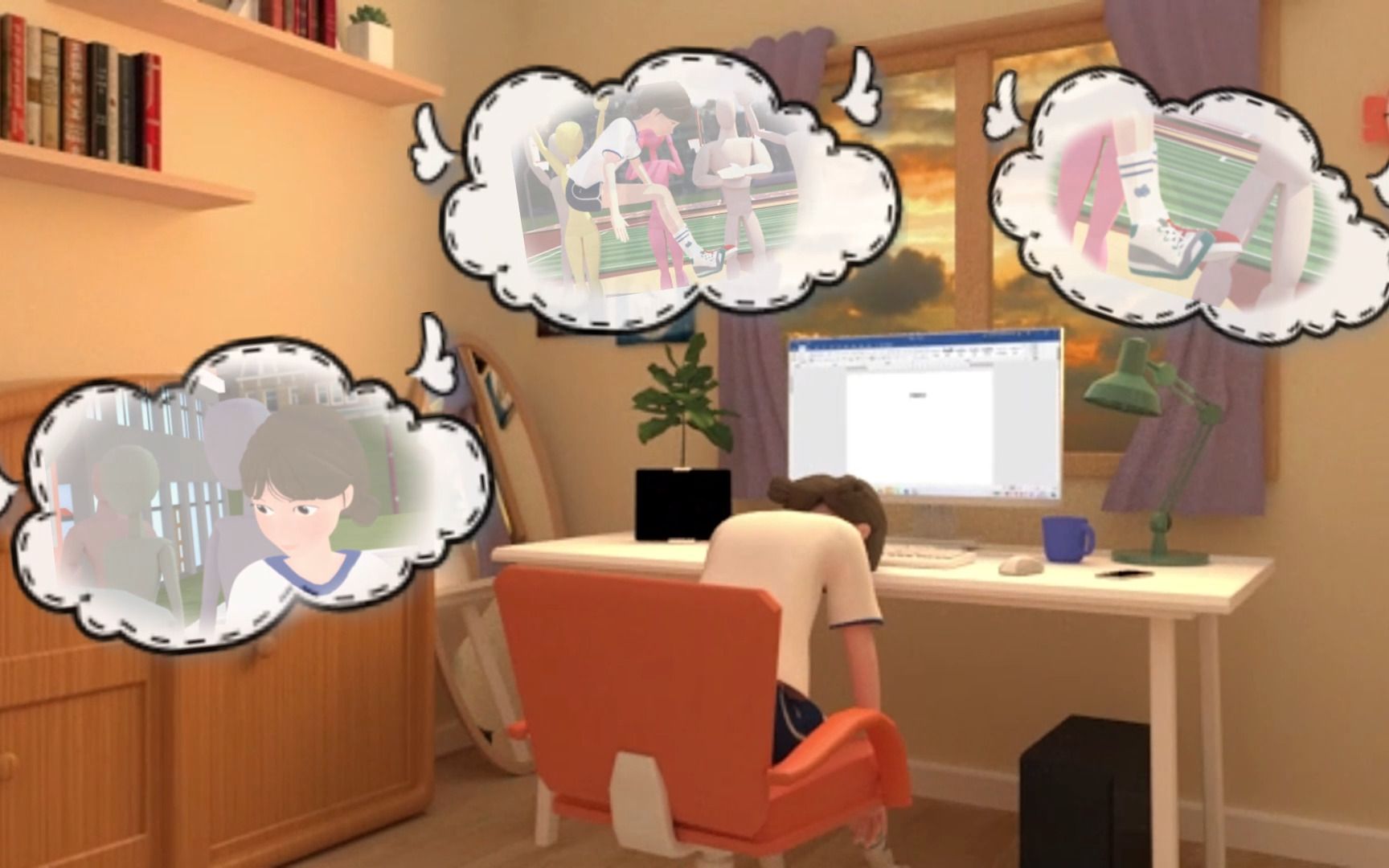 数字媒体毕业设计三维动画《光》