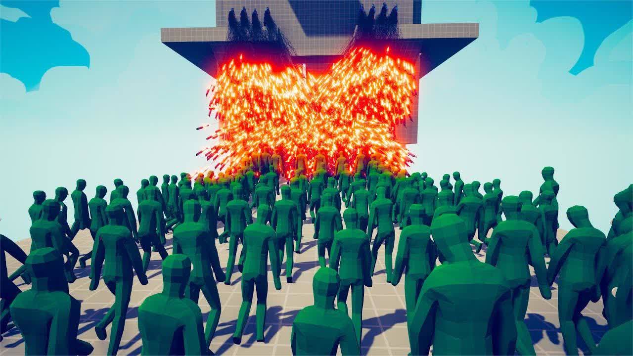 全面战争模拟器:100名丧尸对战神之兵种,数量优势丧尸能赢吗