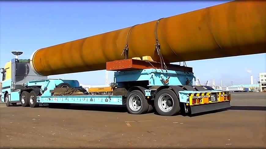 大型卡车运输几十吨的钢管桩,开这种车要哪种驾照?...