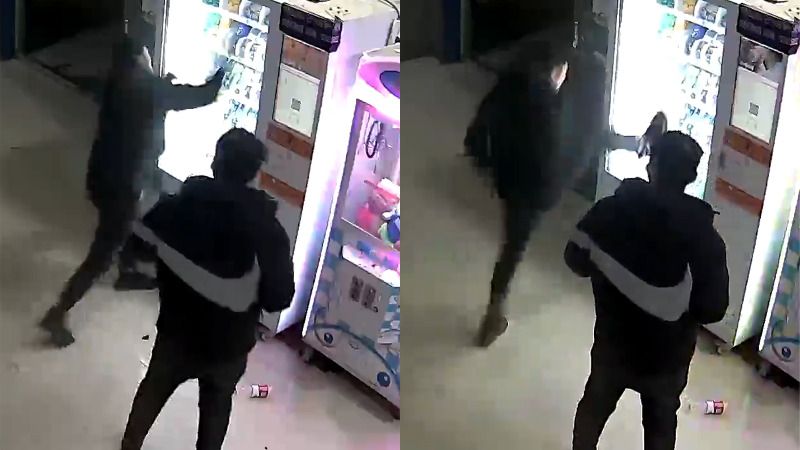 为阻止朋友付款,安徽一男子酒后脚踹自动售货机,老板:机器损坏,已报警