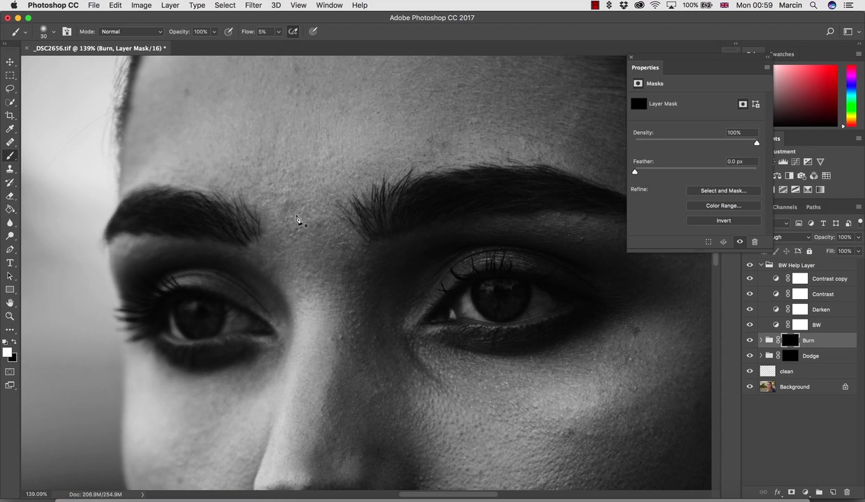 国外精选教程-商业人像后期磨皮调色教程