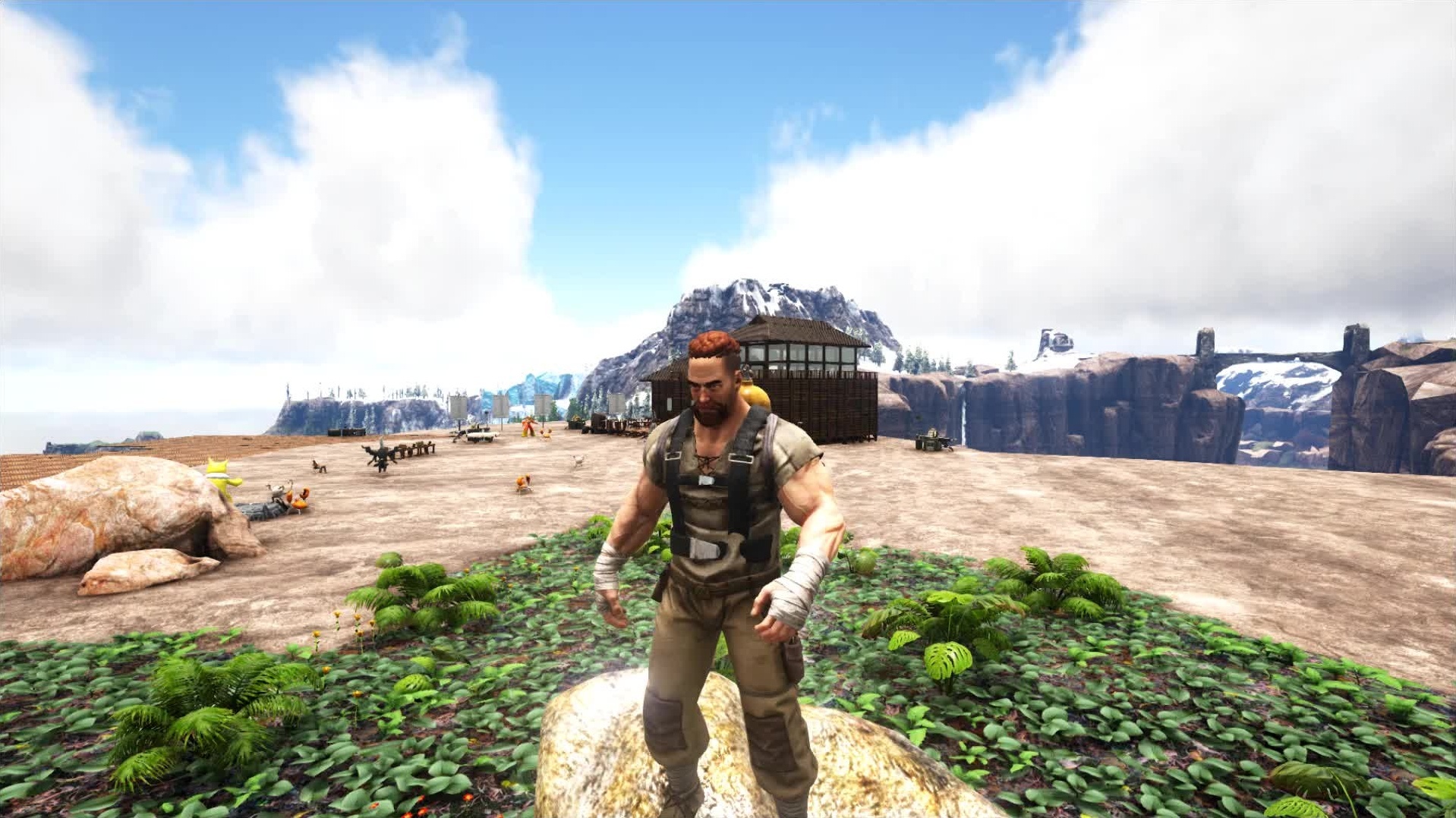 方舟生存进化:精灵宝可梦18 暗墨家插了四面大旗 标语.