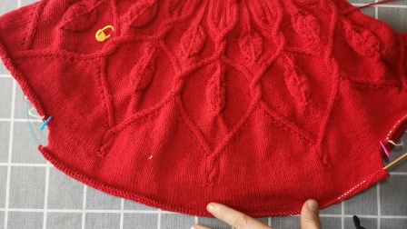 叶子芭蕾育克完圈织腋下加针