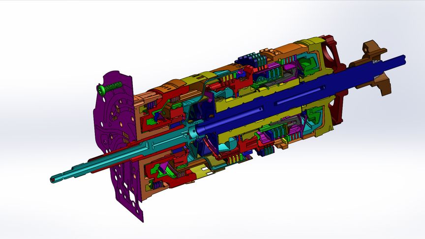 奔驰汽车变速箱三维,1.5万个SW2012可编辑零件(模型可下载)