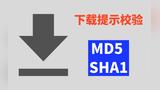 下载文件为啥提示校验MD5 SHA1?到底有啥用?