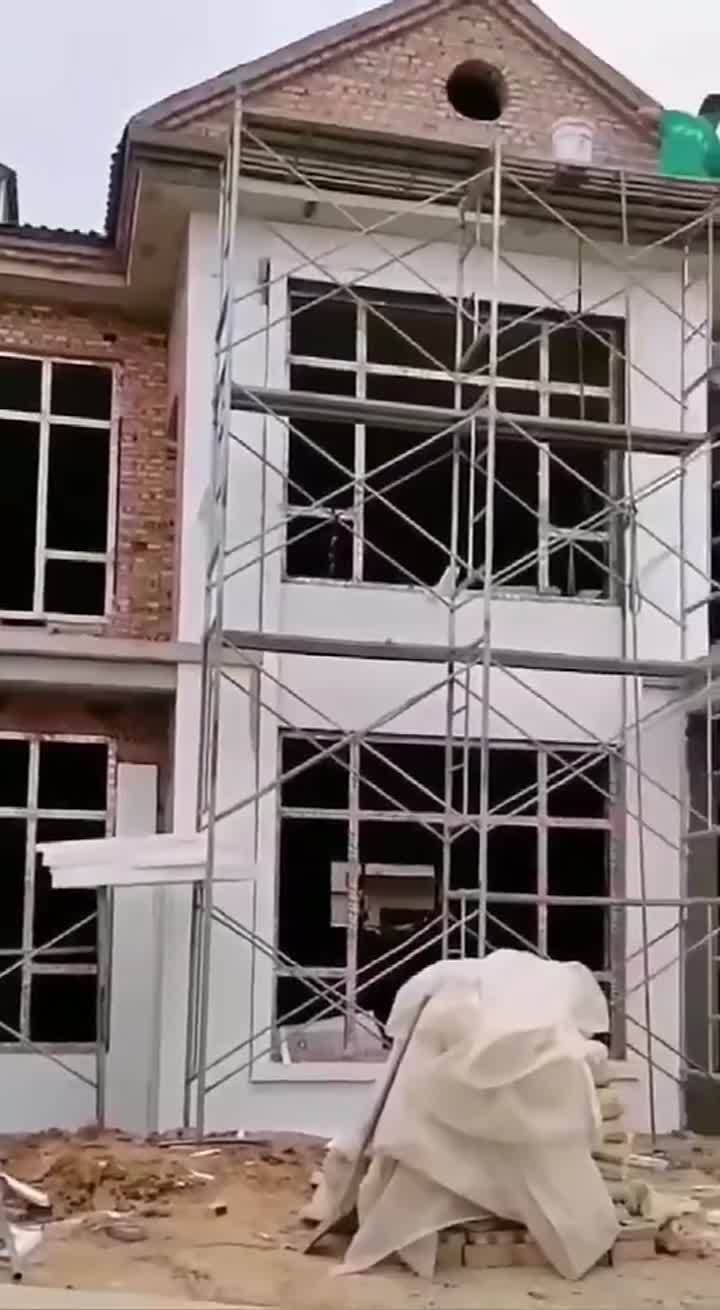 模块建房建造的别墅拍摄